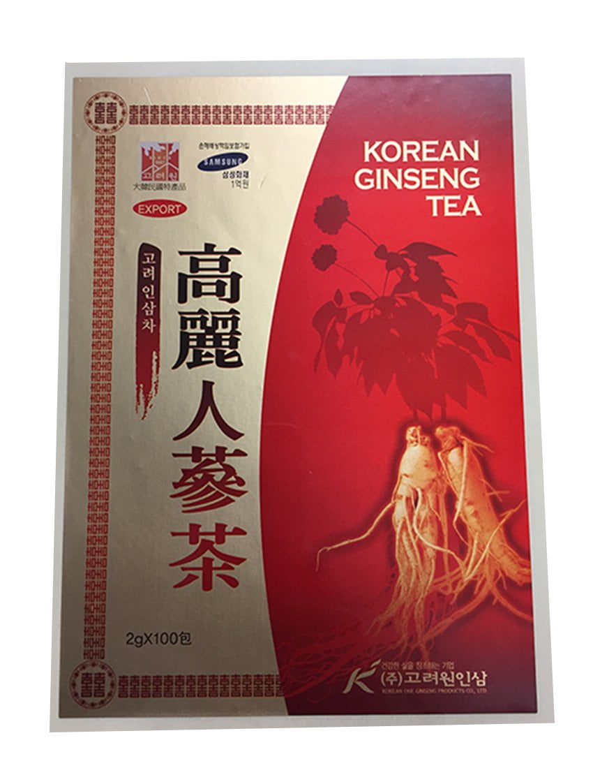 Korean Ginseng Tea 2g x 100 packets - Walmart.com