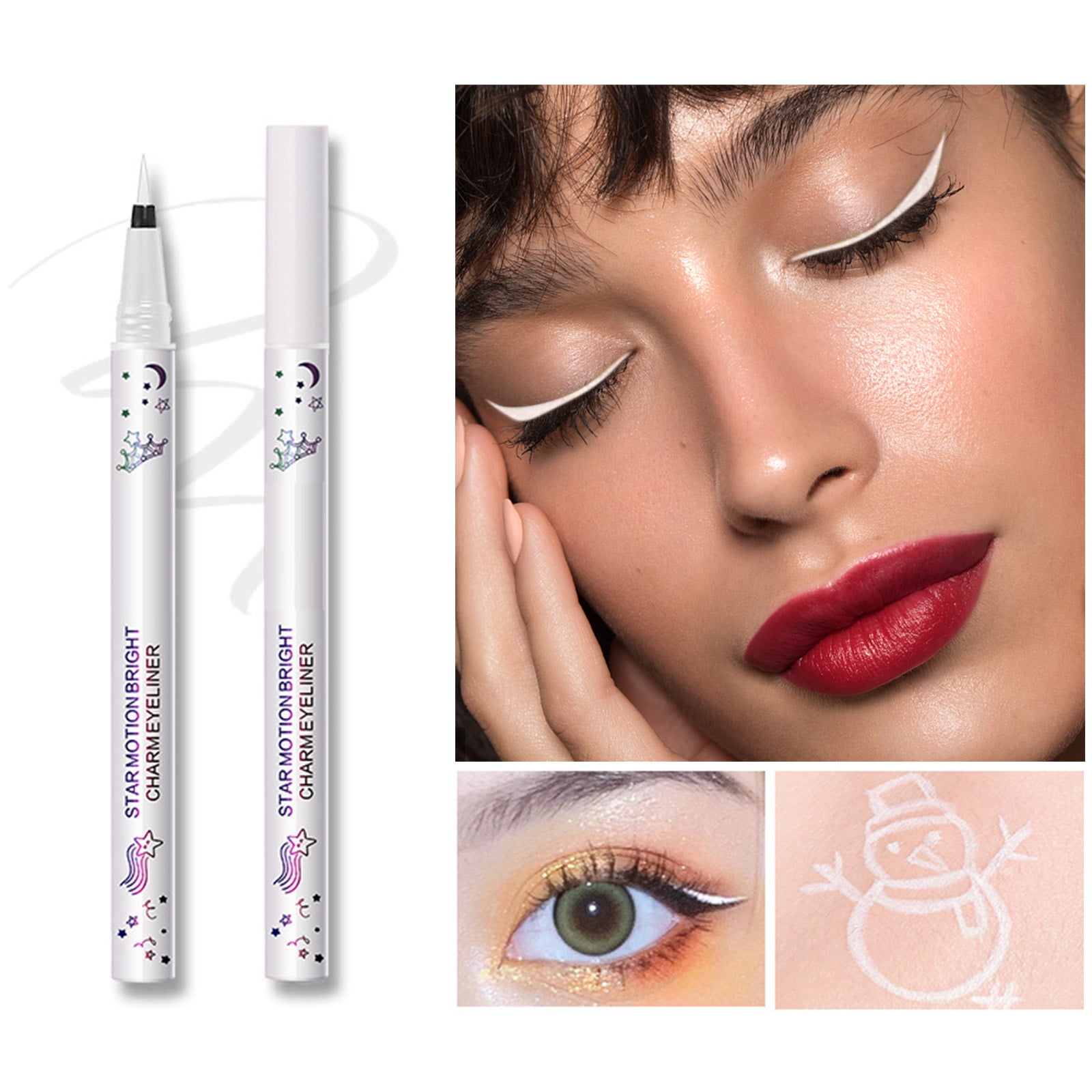 Korean Glitter Liner Eye Stick Cat Line Setting Spray for Dry Skin ...