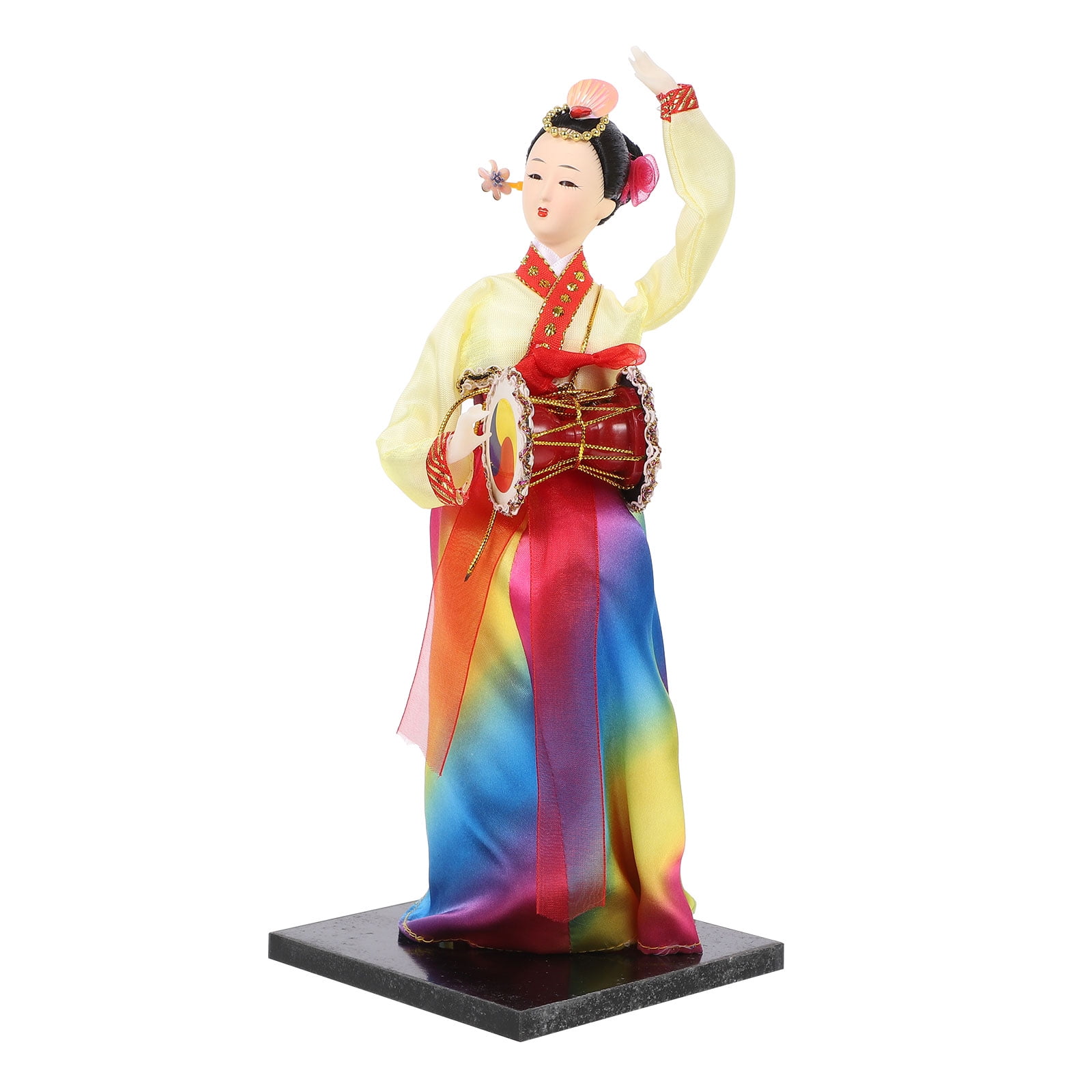 Korean Hanbok Doll Figurine for Home Decor Made of Composite Material ...