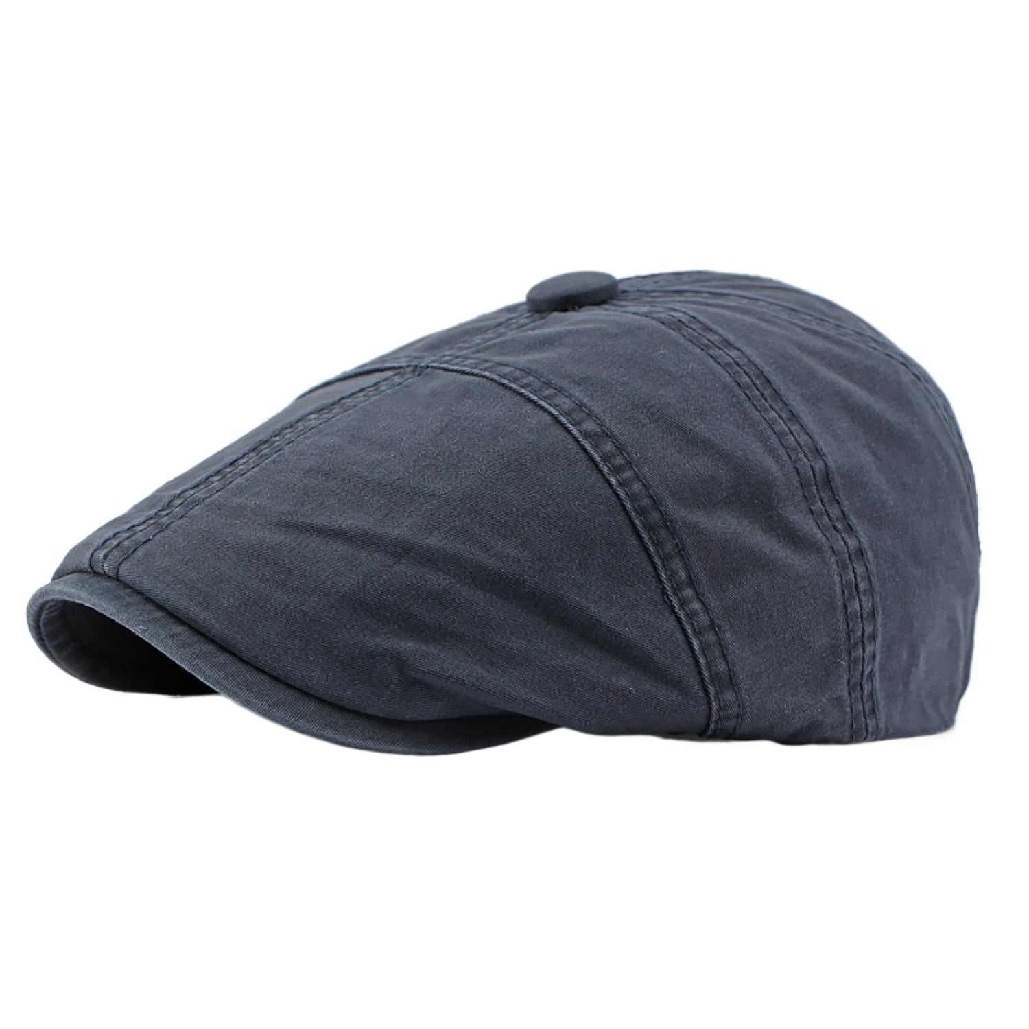 Korean Hat Men's and Women's Cotton Beret Simple Light Board Peaked Cap ...