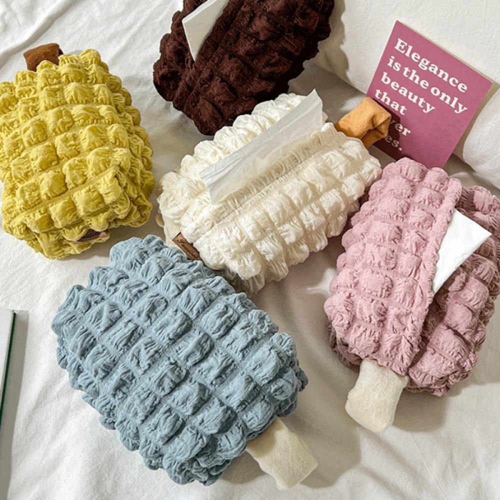 Korean Ins Style Cream Puff Tissue Box Cute Sweet Hanging Bedroom Table ...