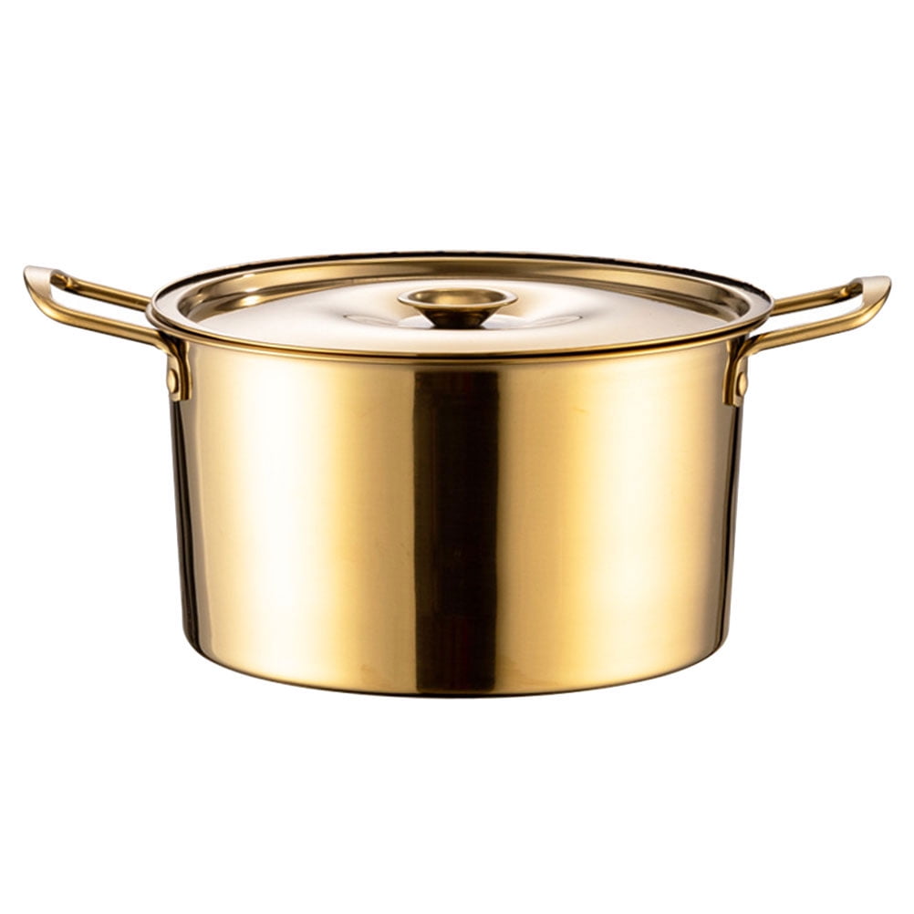 Korean Instant Noodle Pot Flat Skillet Double Handles Pot Noodle ...