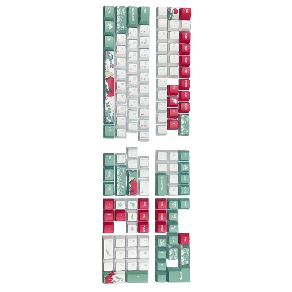 Korean Keycaps Set for 61/64/68/75/87/98/104/108 Mechanical Keyboards ...