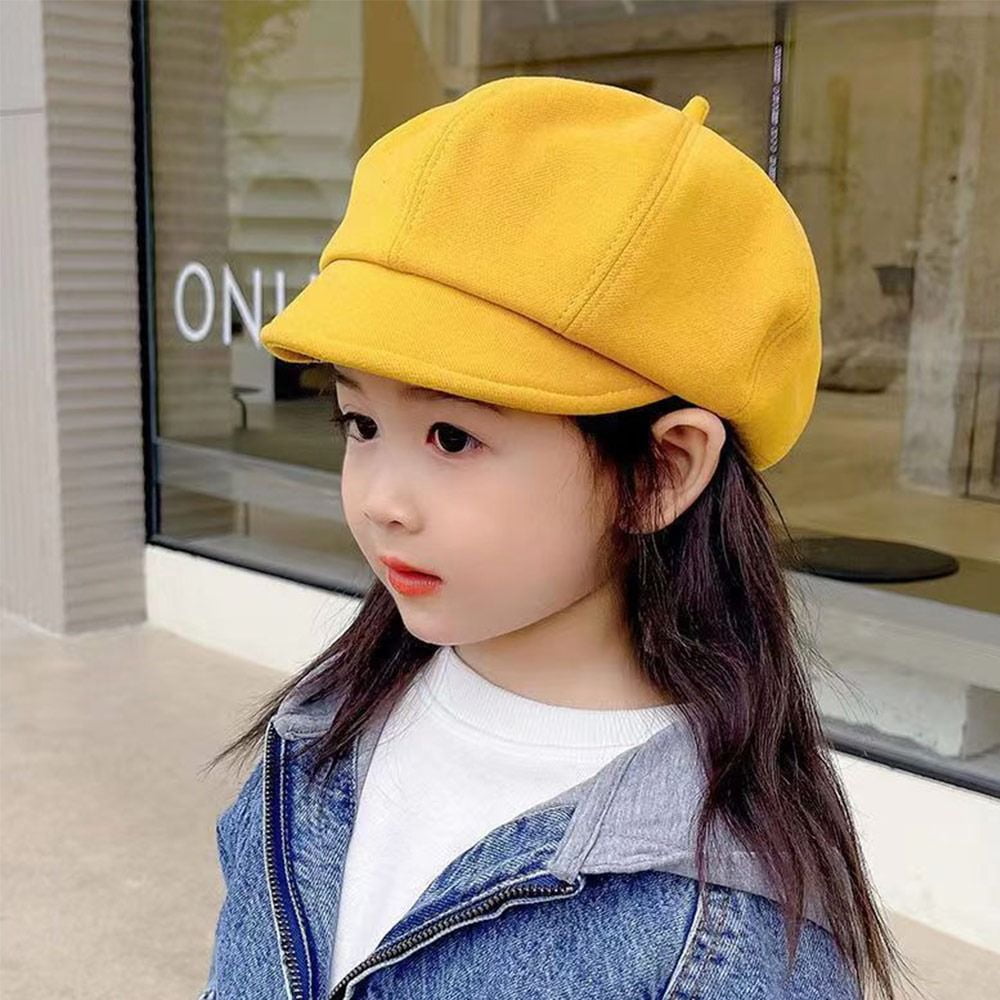 Korean Multicolour Cute Woolen Soft Warm Baby Beret Hat Painter Hat ...