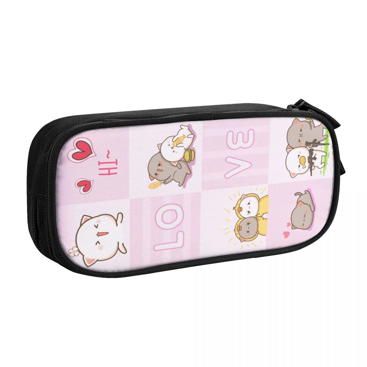 Korean Peach And Goma Pencil Cases for Gilrs Custom Mochi Cat Large ...
