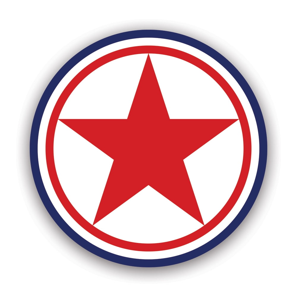 Korean People's Army Roundel Sticker Decal - Self Adhesive Vinyl ...
