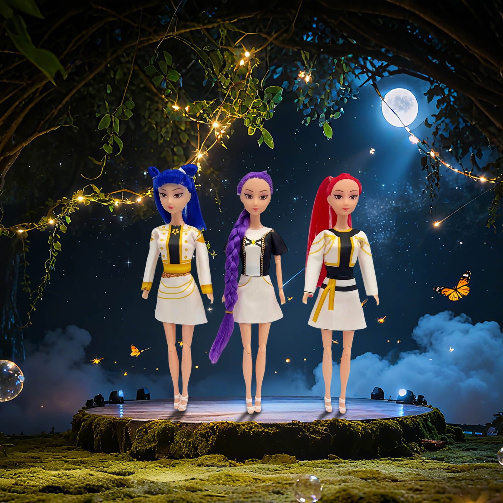 Korean Pop Collectible Dolls Set, Poseable Action Figures, Idol ...