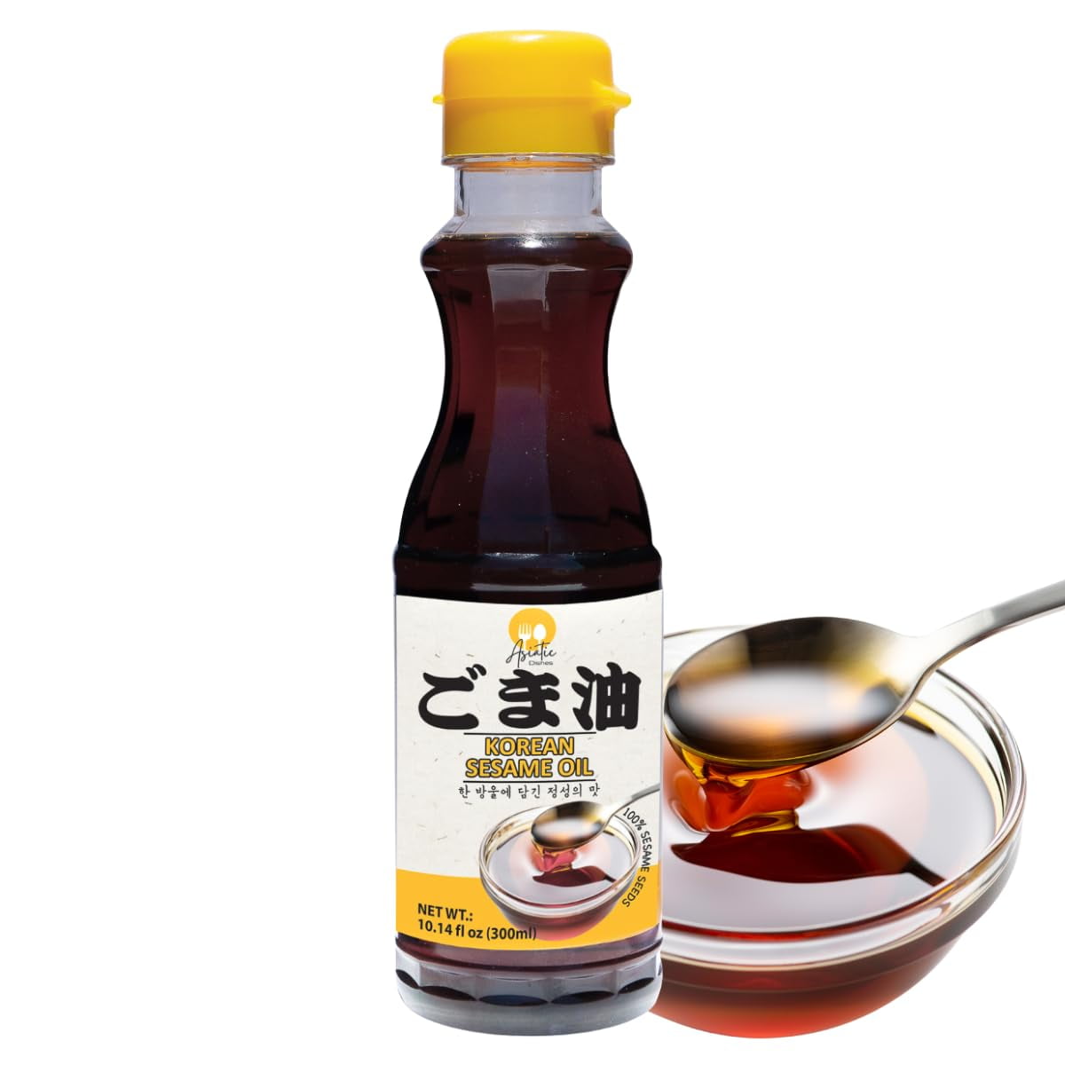 Korean Pure Sesame oil IEF31 10.14 fl oz, 100% Roasted Sesame Seed Oil ...
