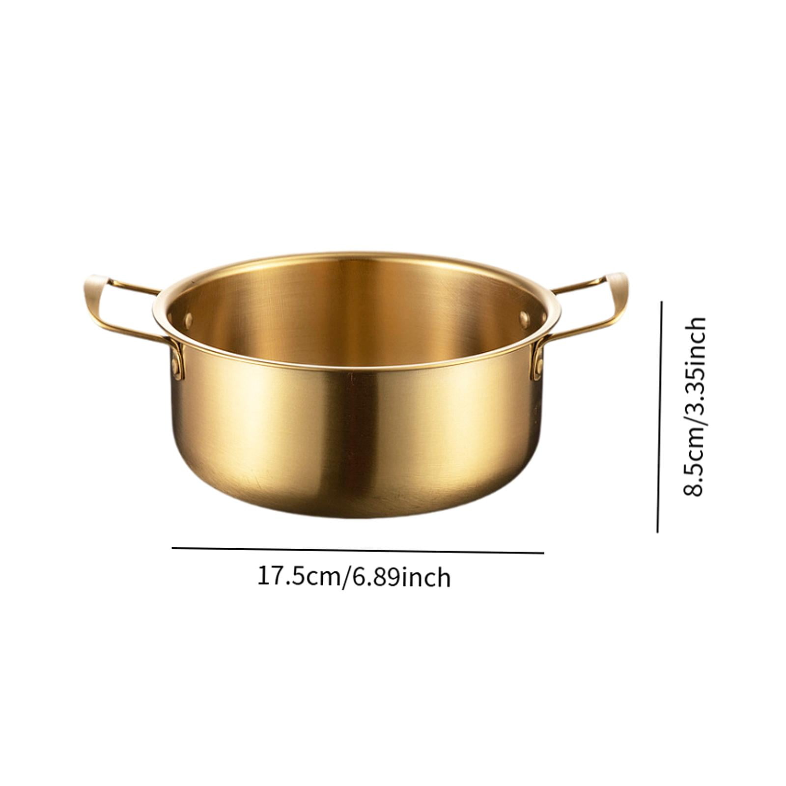Korean Ramen Pot Multipurpose Fast Heating Double Ear Stockpot Pan Dry ...