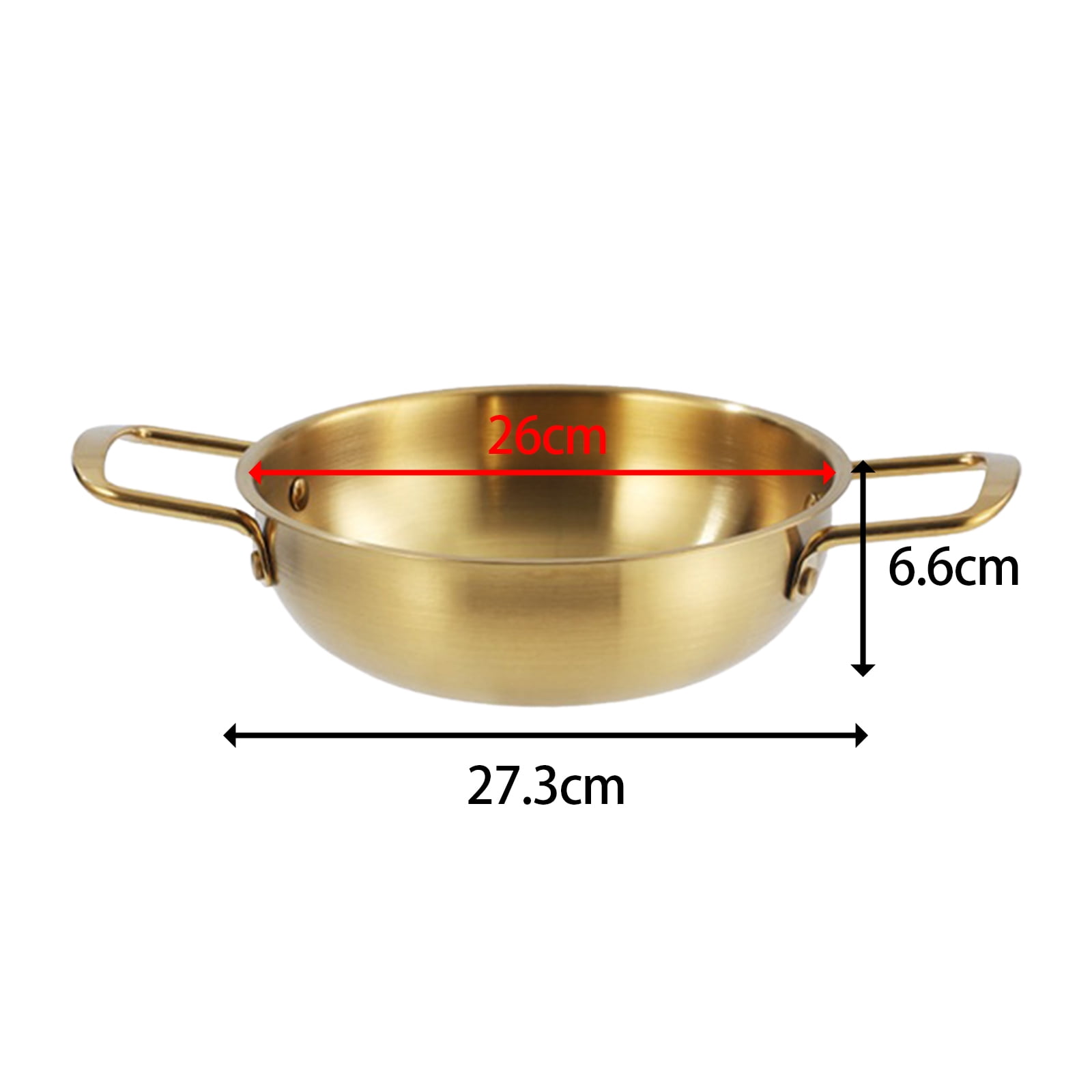 Korean Ramen Pot Multipurpose Fast Heating Double Ear Stockpot Pan Dry ...