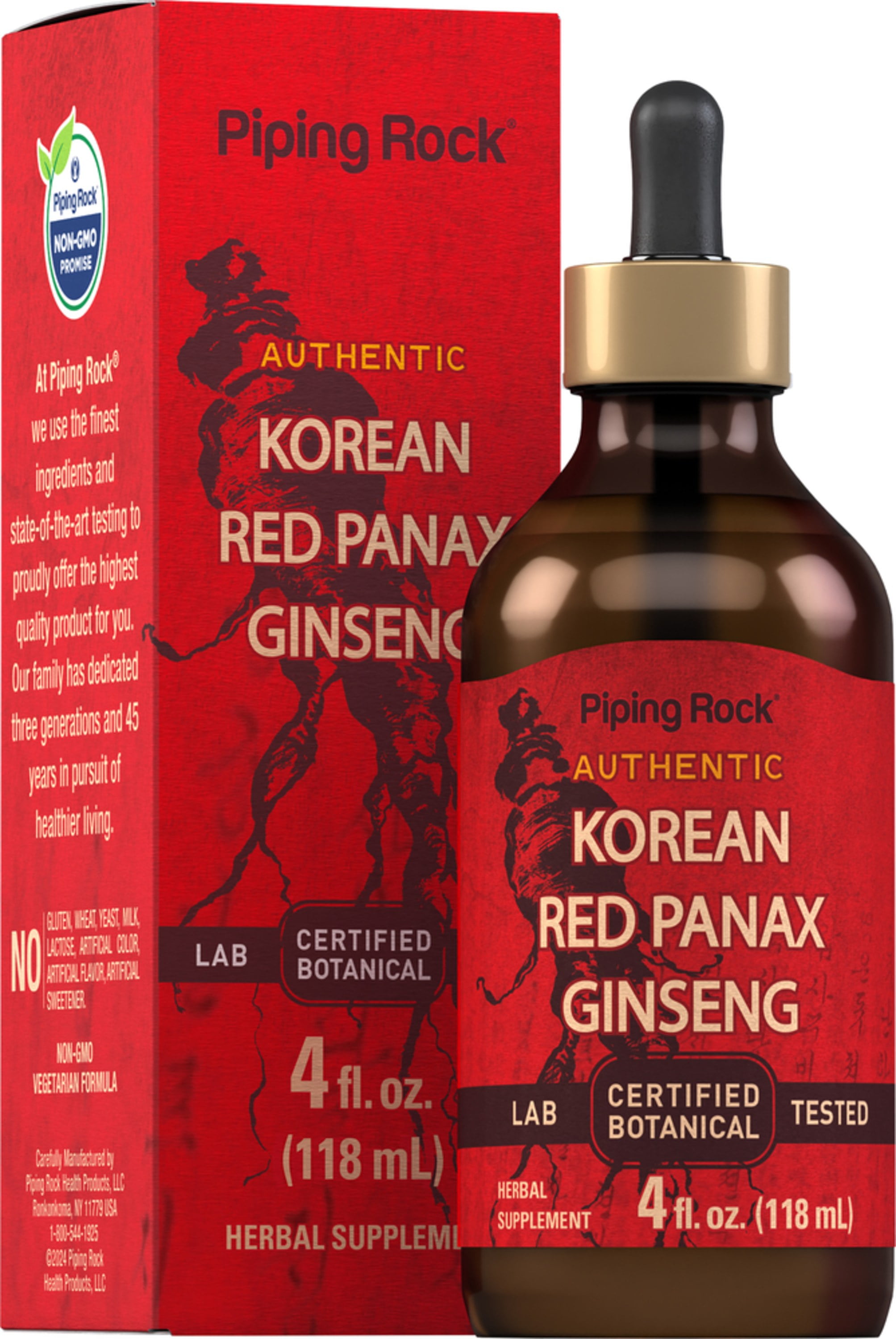 Korean Red Ginseng Liquid Extract | 4 Fl Oz | Supplement for Men and ...