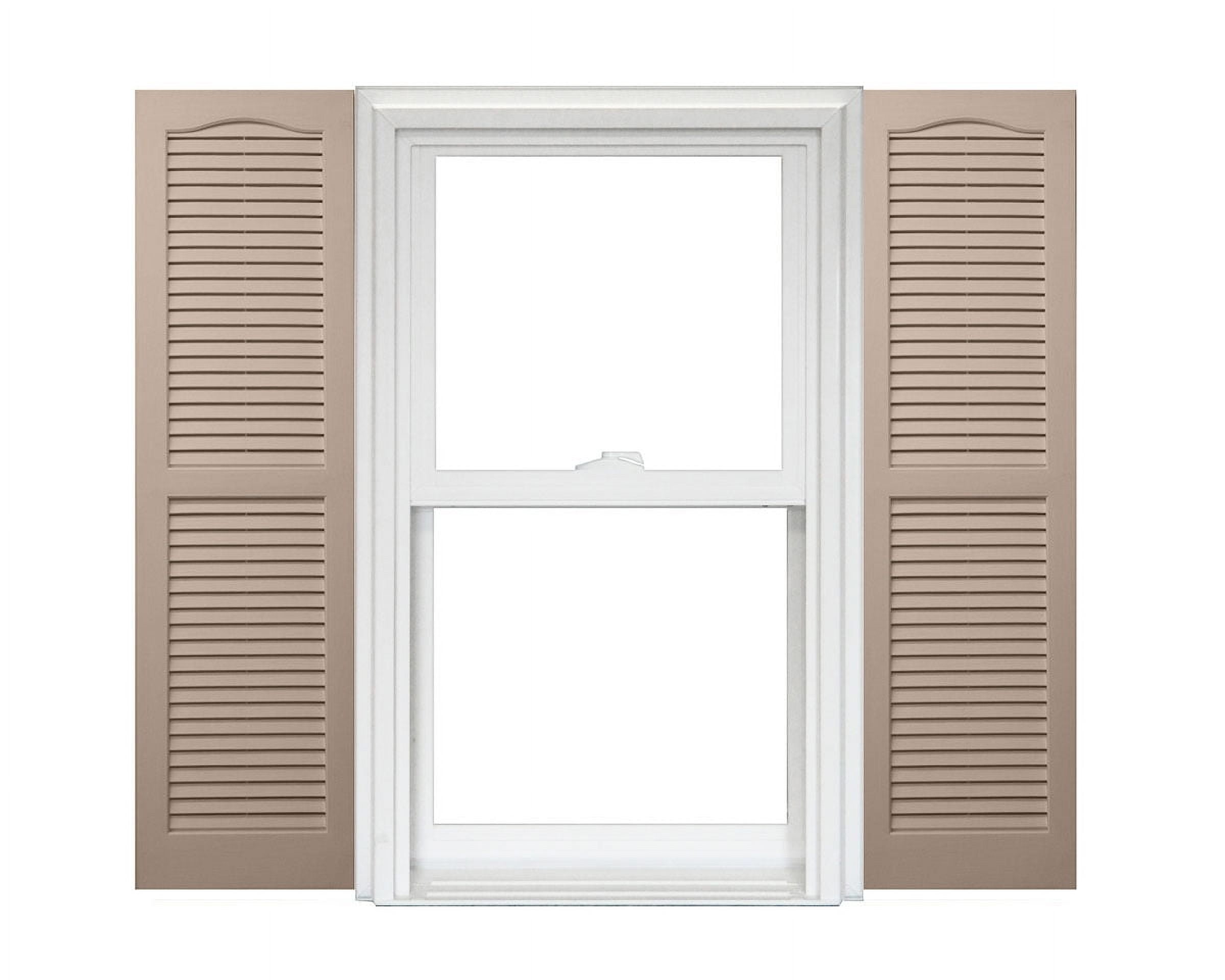 Homeside Open Louver Vinyl Shutters (1 Pair) - Walmart.com