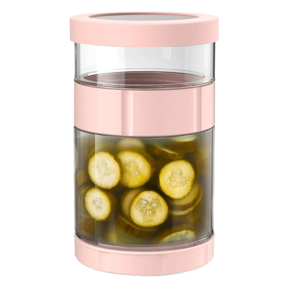 Korean/Russian Kimchi Olive Glass Jar Container With Strainer Dry Wet ...