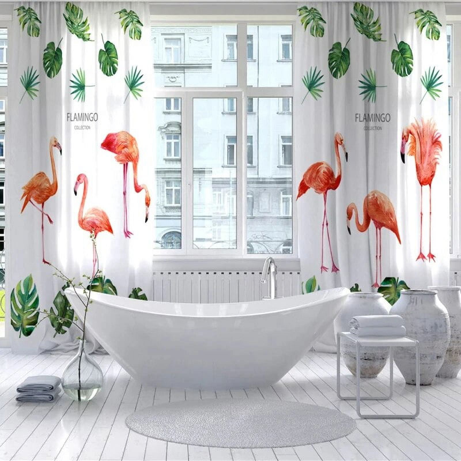 Korean Simple Style Curtain Plant Palm Green Tropical Leaf Male and ...