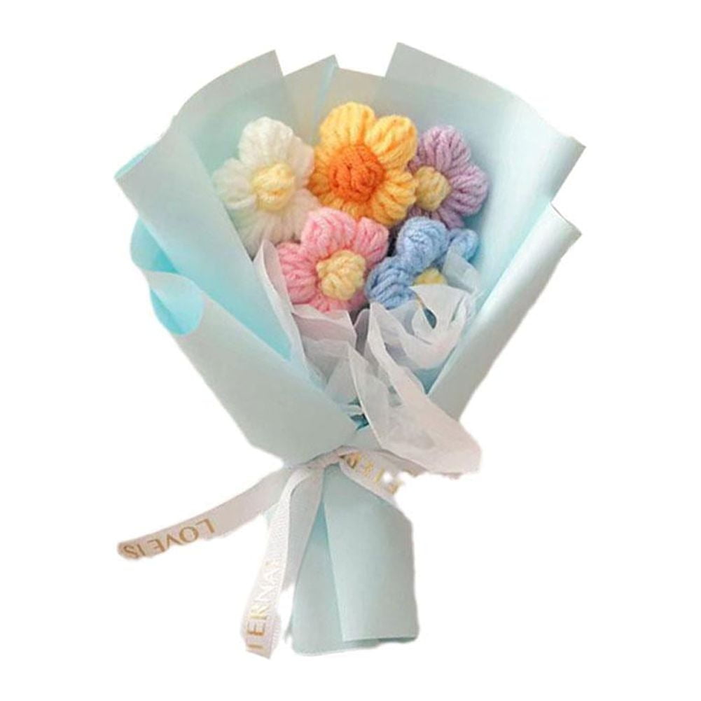 Korean Style Flower Bouquet Knitting Crochet Gift Teacher,Mother's Day ...