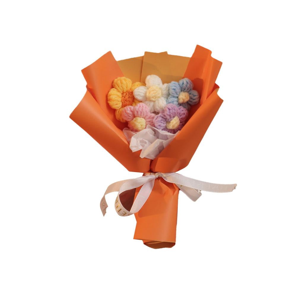 Korean Style Flower Bouquet Knitting Crochet Gift Teacher,Mother's Day ...