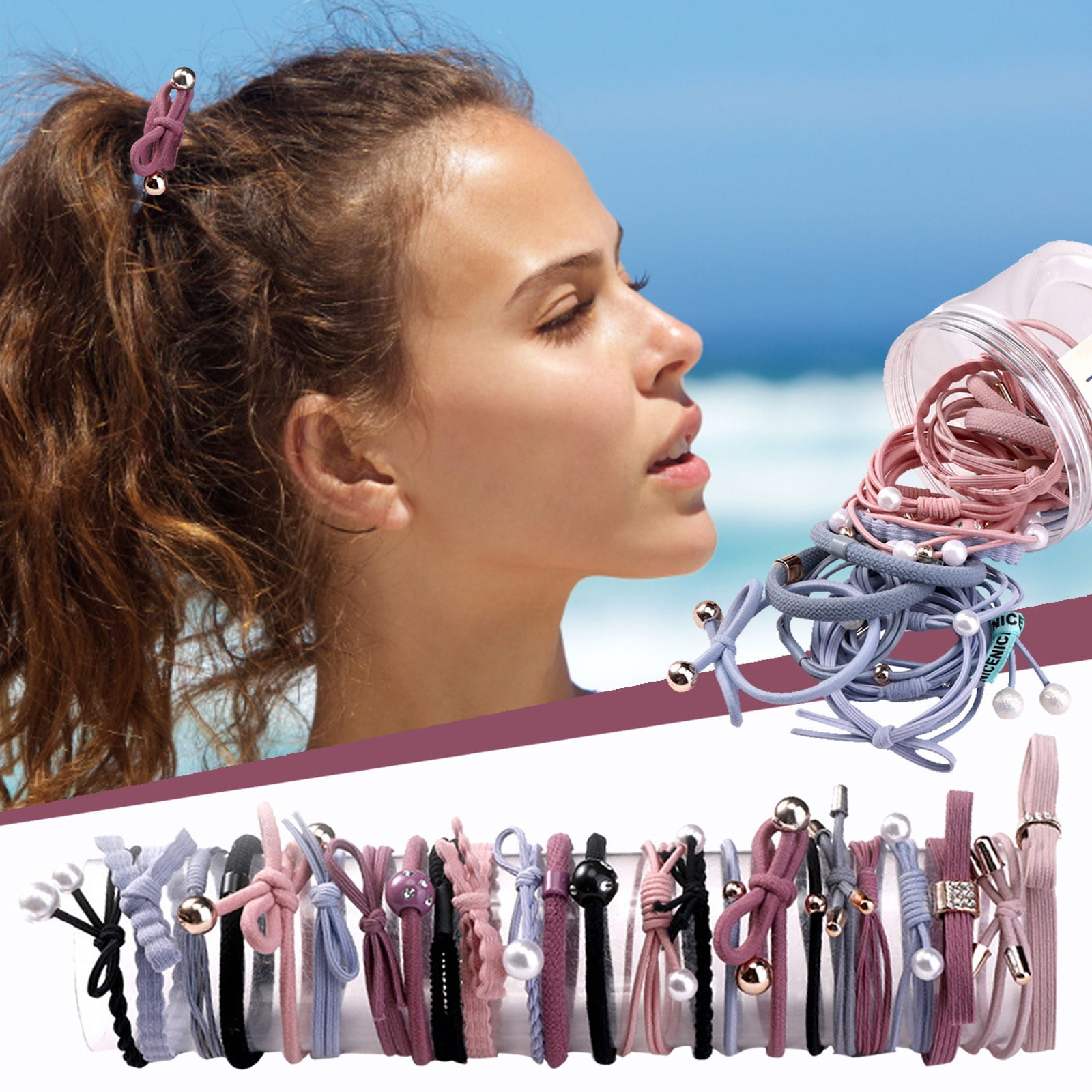 Korean Style Head Rope Hair Accessory for Women Elegant Leather Hair ...