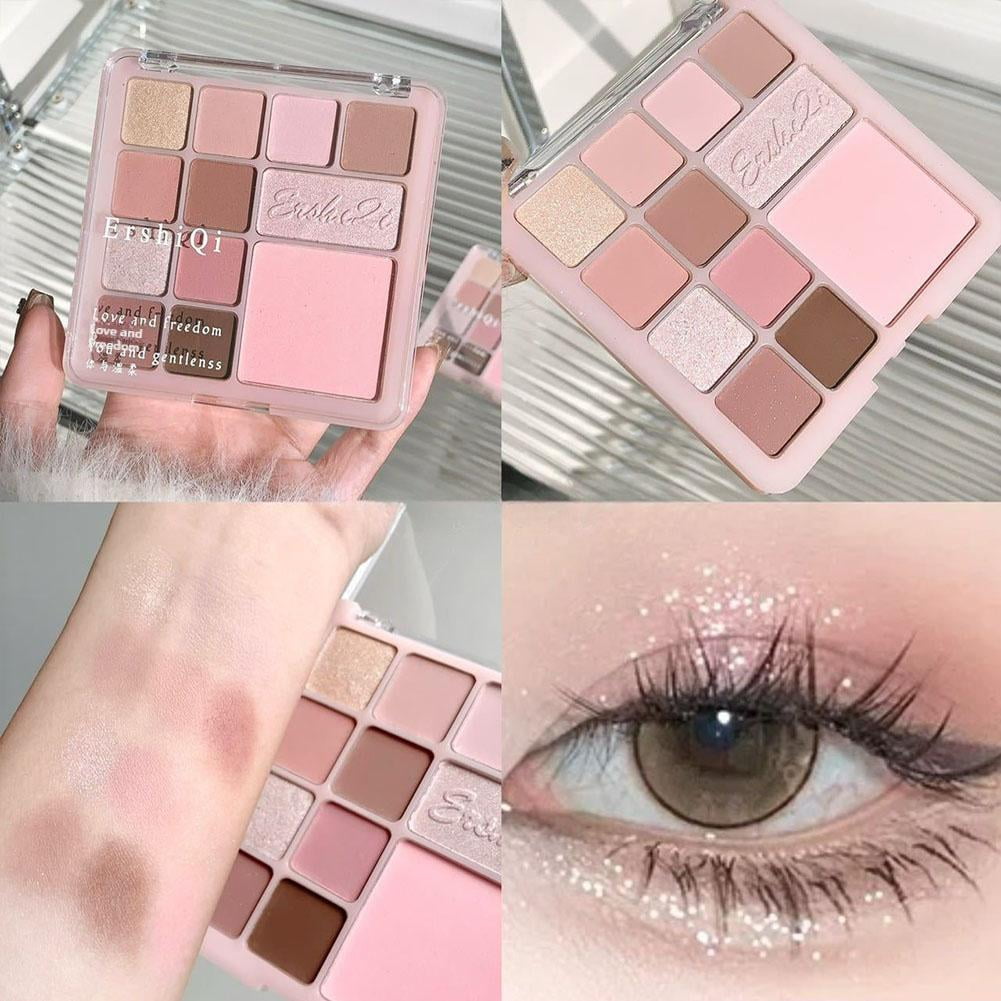 Korean-Style Powder Mist Eyeshadow Palette - 16g, Rich Color Variety ...