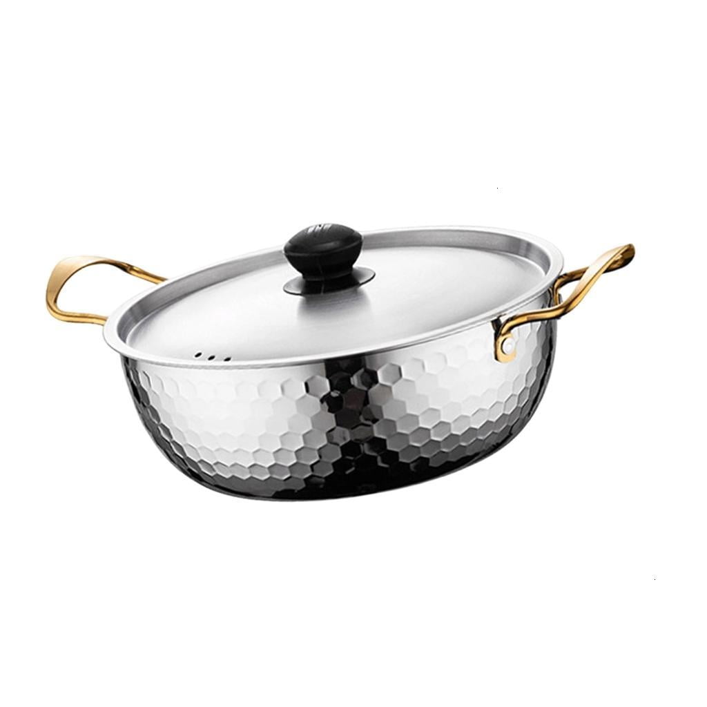 Korean Style Ramen Cooking Pot Stainless Steel Saucepan for Backyard ...