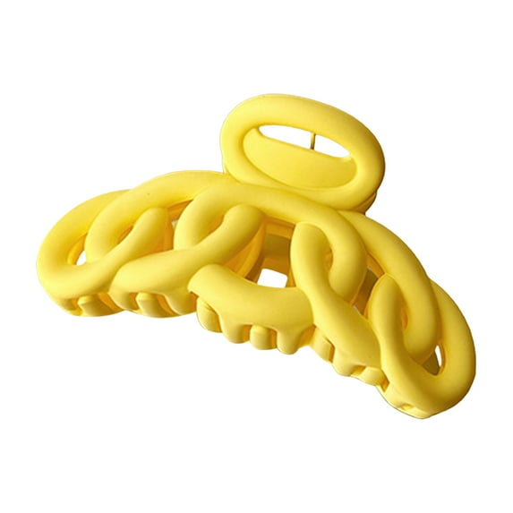 Korean Style Solid Color Hair Claw Women Hollow Out Frosted Hair Clip ...