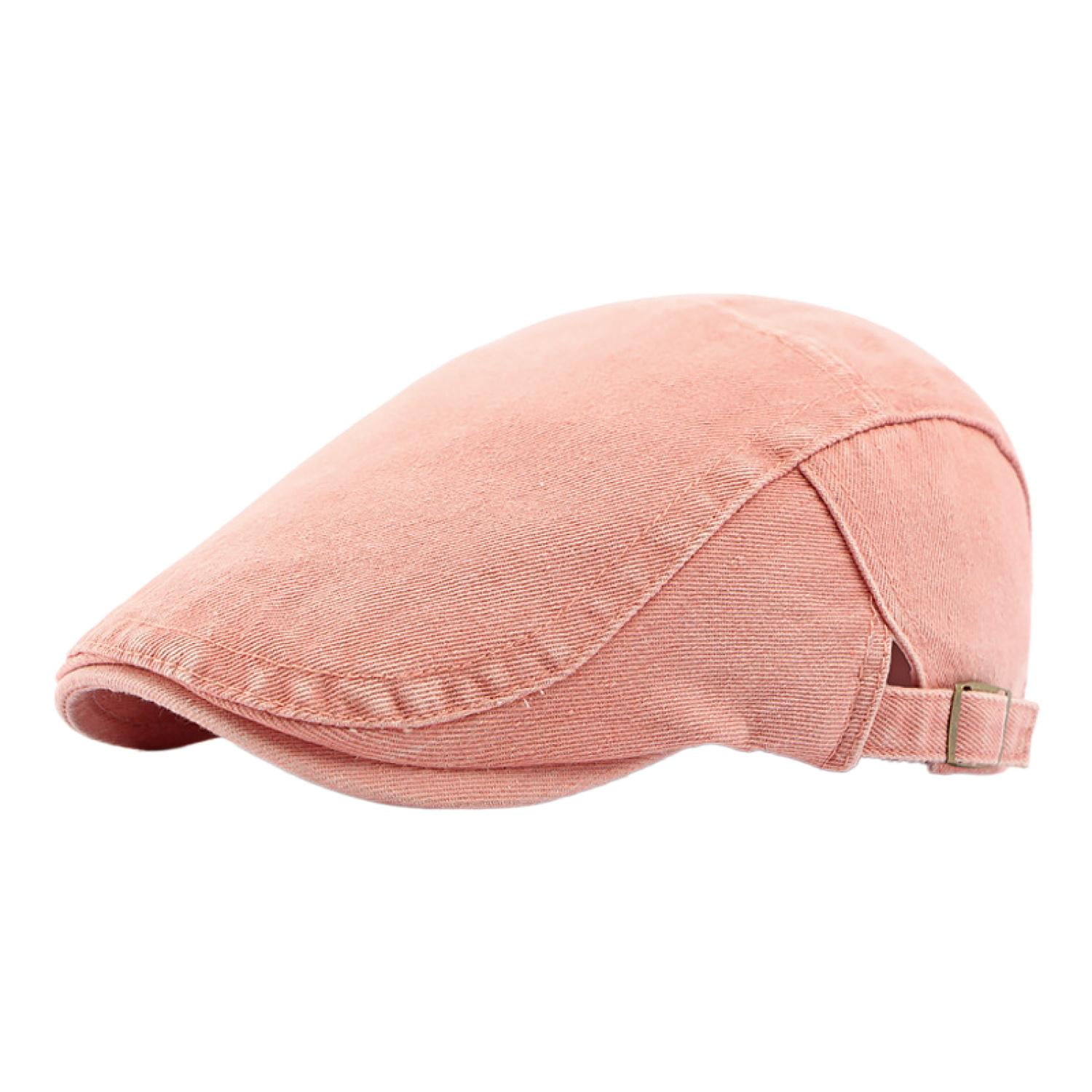 Korean Style Washed Denim Hat Women's Beret British Retro Simple Plain ...