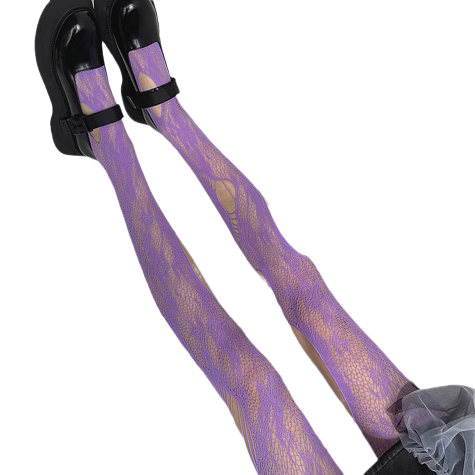 Korean Style Women Colorful Fishnet Pantyhose Harajuku Gothic Vintage ...