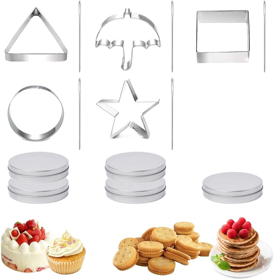 Korean Sugar Candy Making Tool Stainless Steel Cookie Cutters Biscuits ...