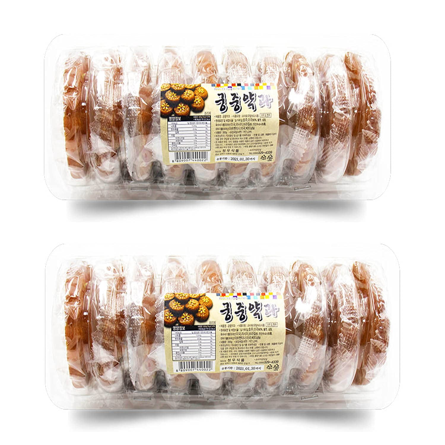 Korean Traditional Snacks Honey Sweet Yak Gwa MDH1Cookies 약과 - 2 Pack ...