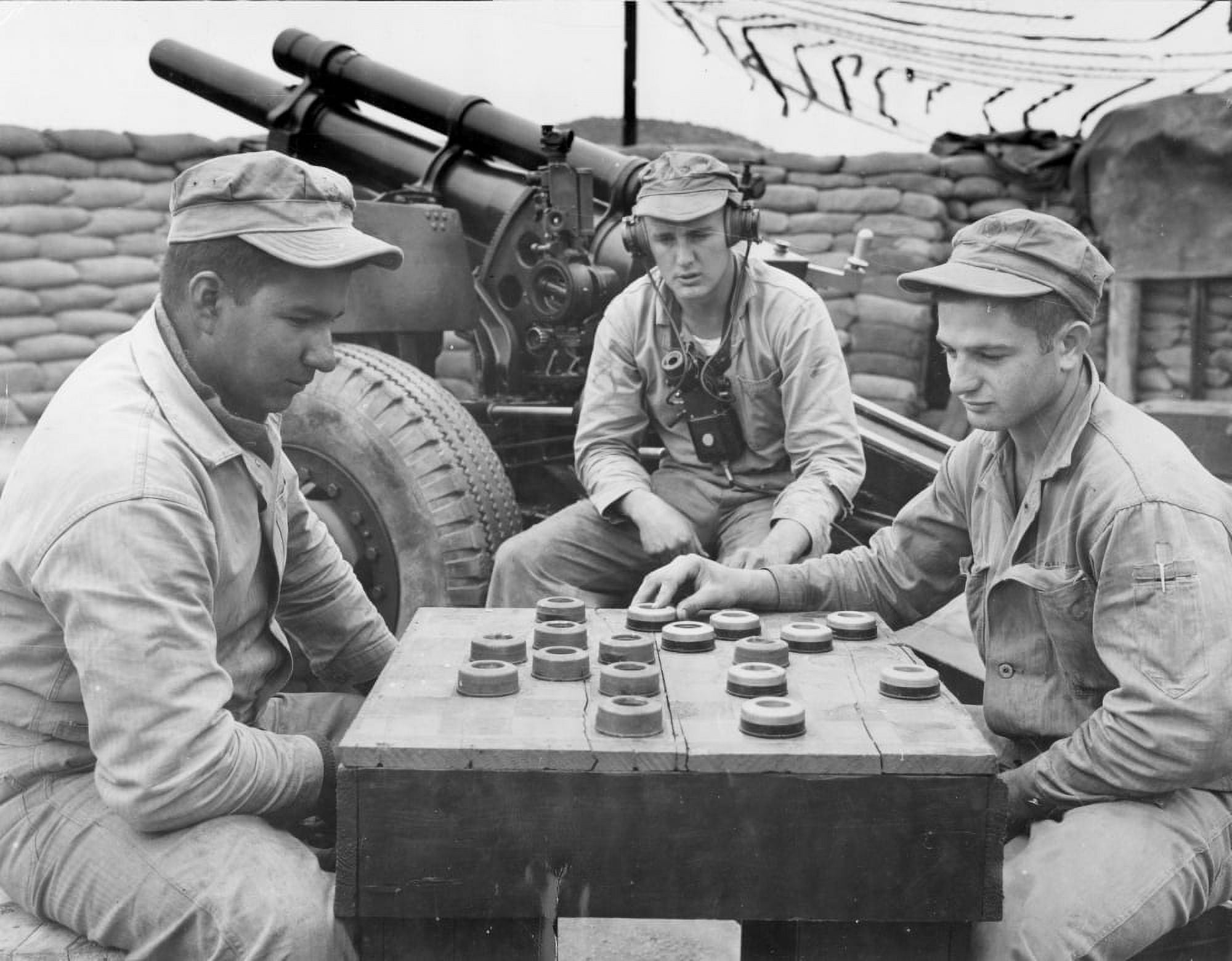 Korean War (1950-1953). Nthe Crew Of A 105Mm Howitzer With The First ...