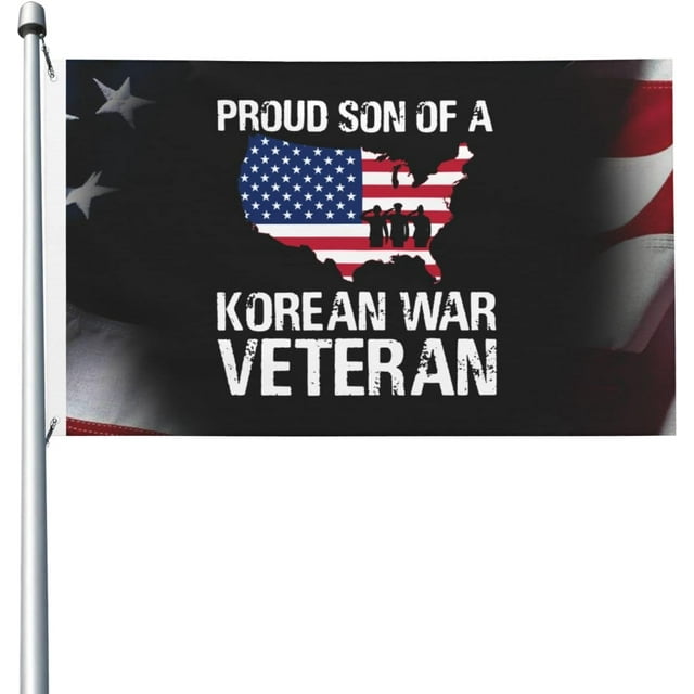 Korean War Veteran Flag Double Sided Vivid Color College Decor ...