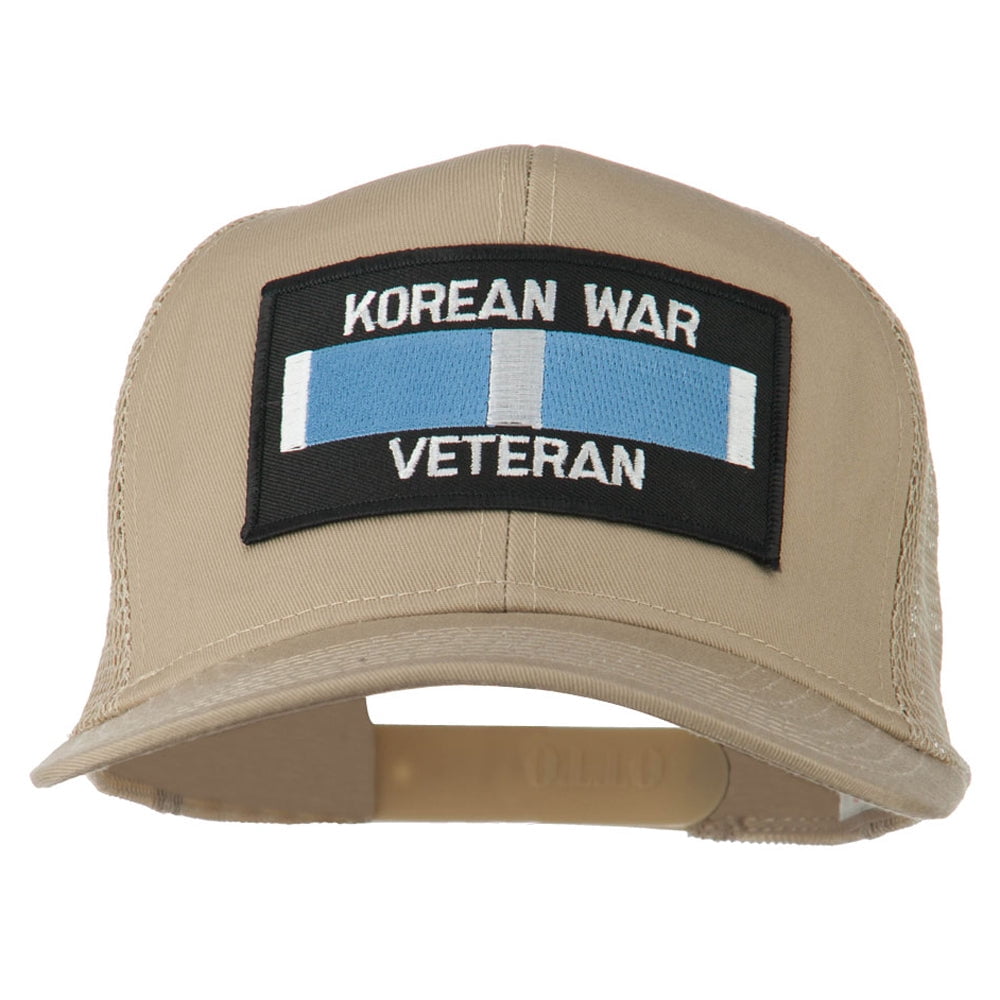 Korean War Veteran Patched Mesh Cap - Khaki OSFM - Walmart.com
