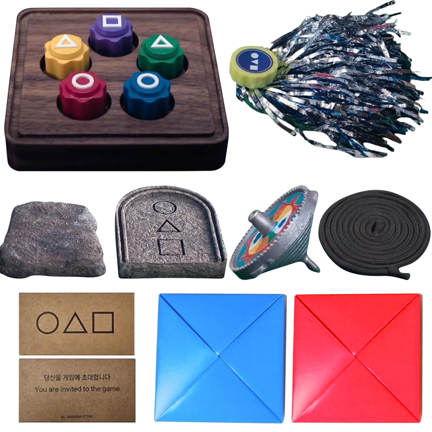 Korean folk game set traditional game set, DDAKJI, Biseokchigi, Jebi ...