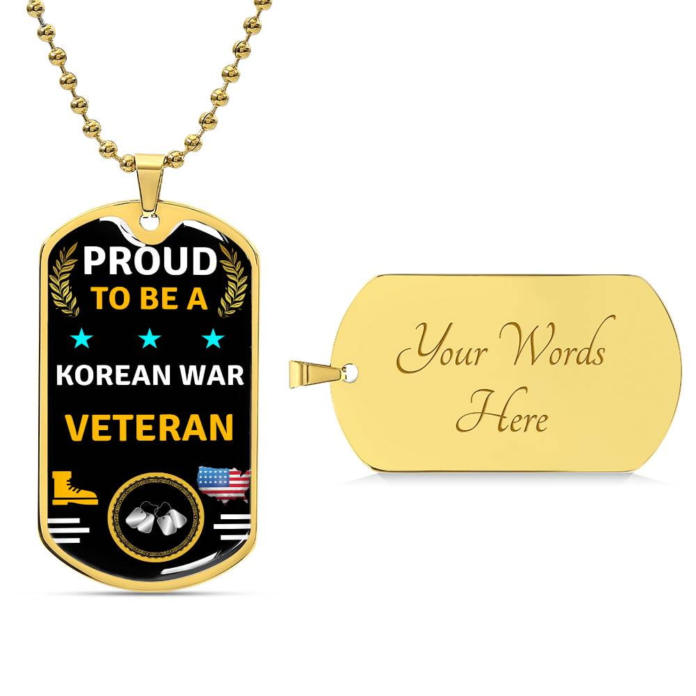 Korean war veteran dog tag - Graphic Military Dog Tag Necklace ...