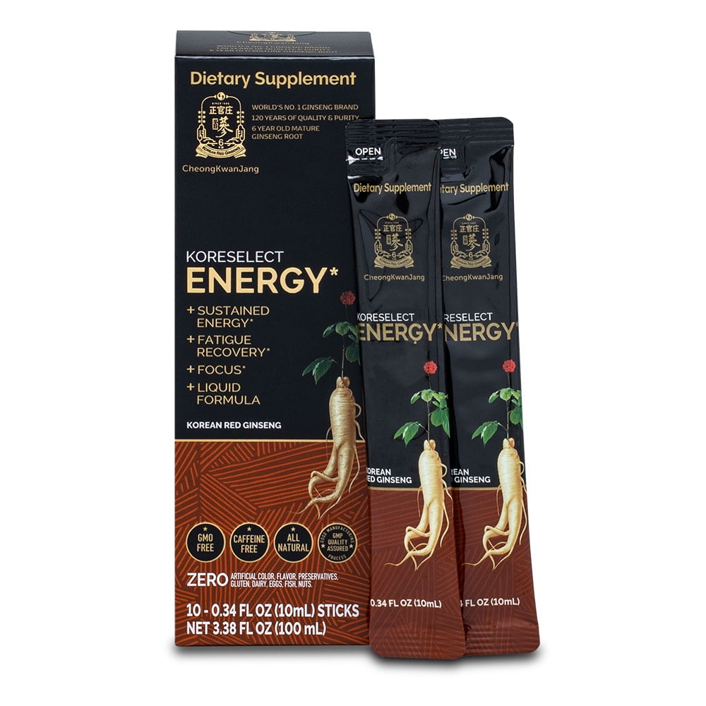 KORESELECT Energy Korean Red Ginseng Extract Sticks, Energy Booster ...