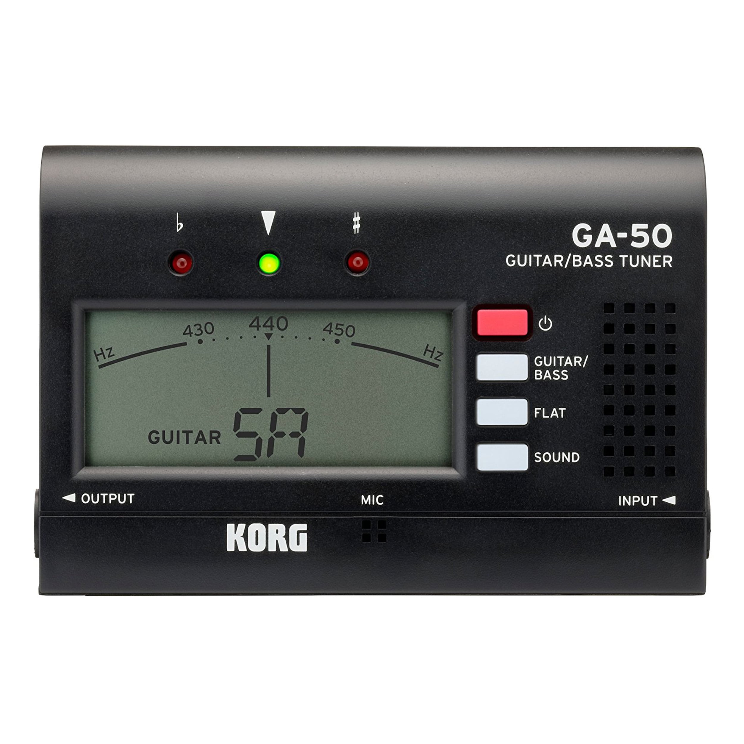 Korg GA-50 Handheld Guitar & Bass Tuner, Black - Walmart.com