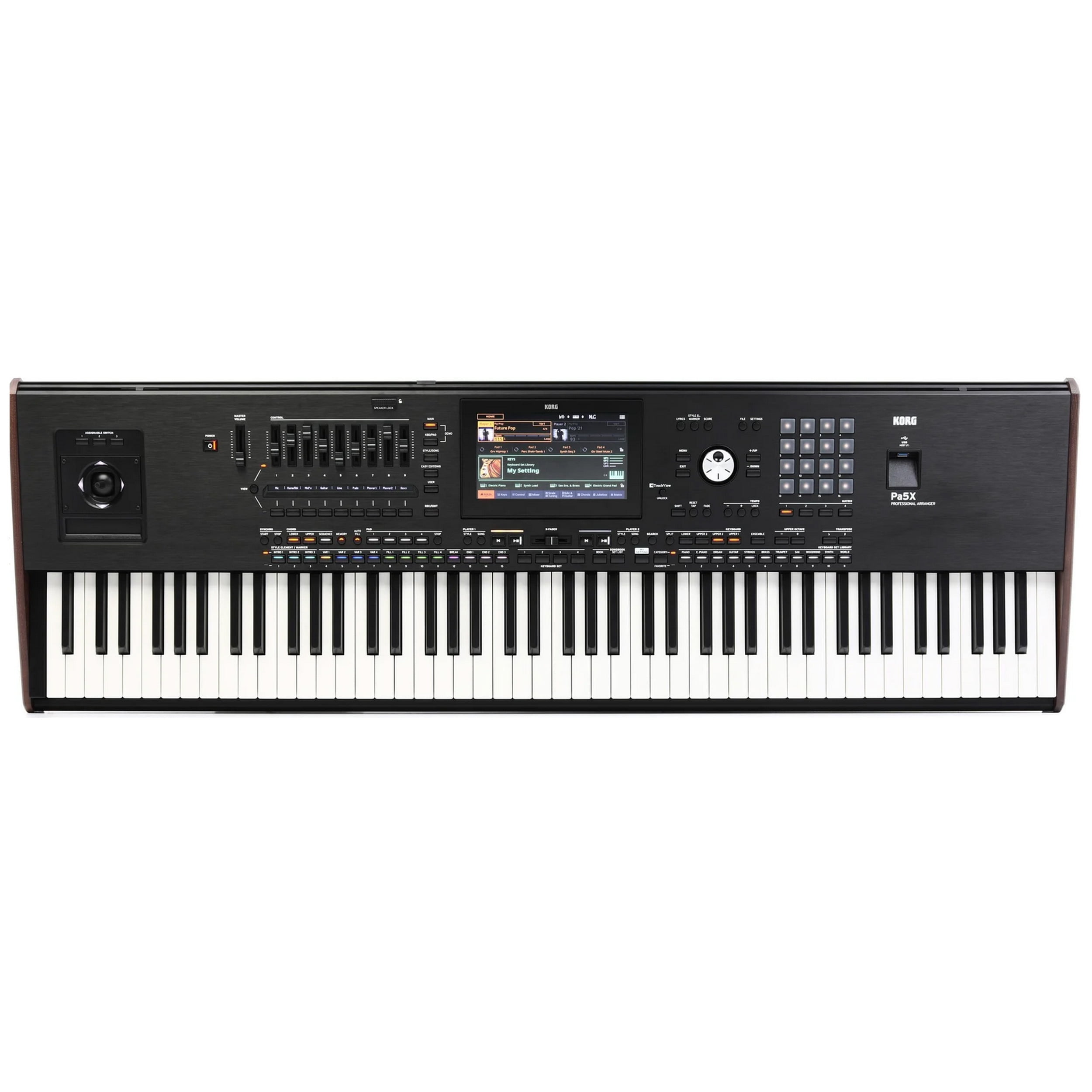 Korg 88-Key Pa5X Professional Arranger with Color Touch Screen ...