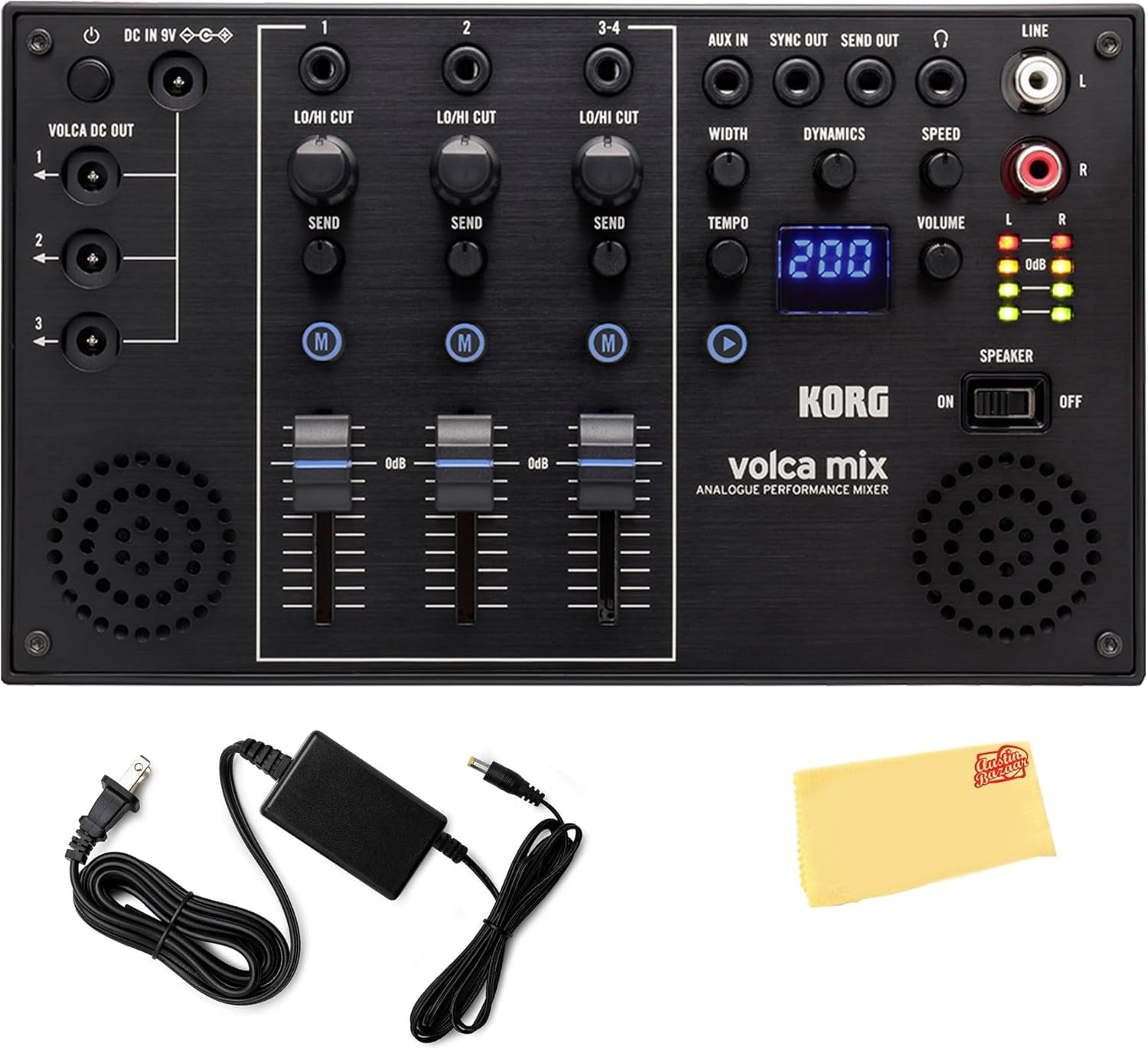 Korg Volca Mix Analogue Performance Mixer - Bundle with Power Supply ...