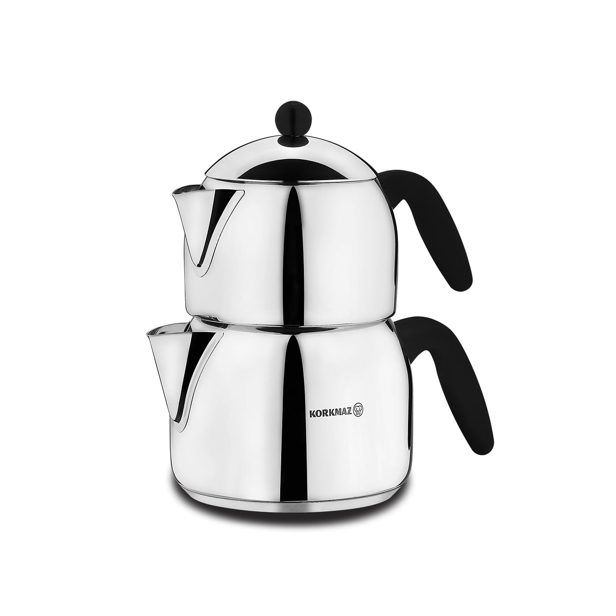 Korkmaz A038 Orbit Turkish Teapot Set for Stovetop, 18/10 Stainless ...