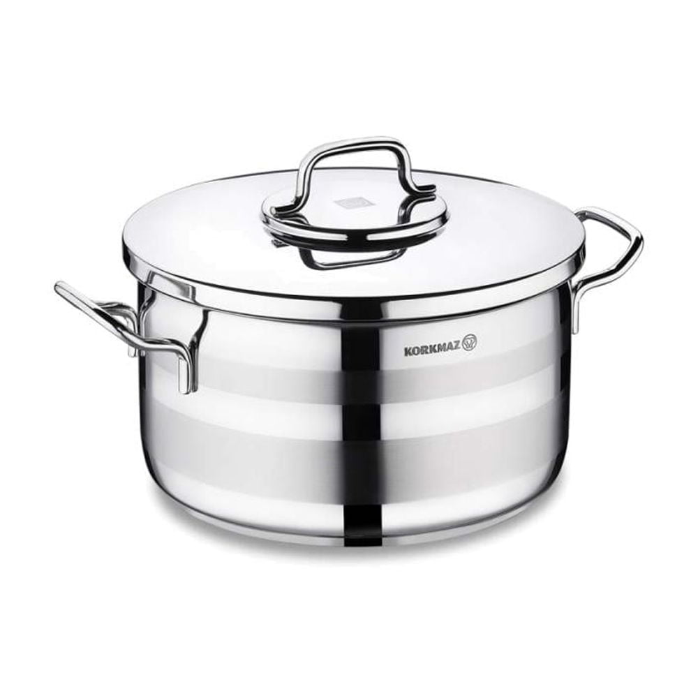 Korkmaz Astra2 Stainless Steel Pot, High-Performance Multi-Purpose ...
