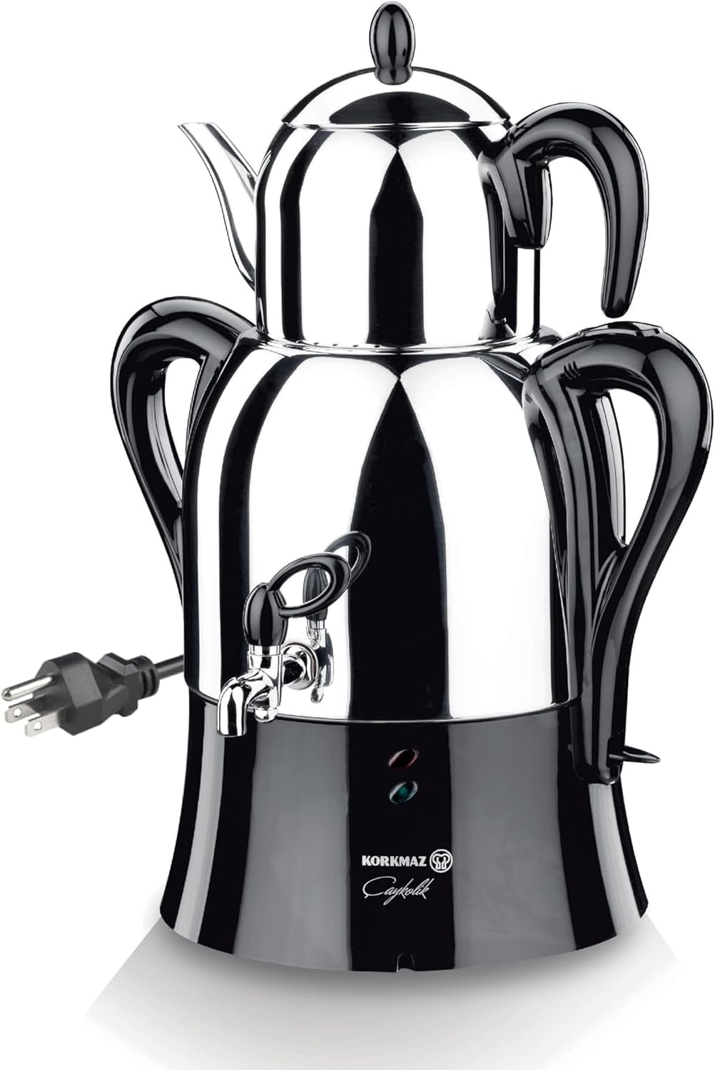 Korkmaz Caykolik A341-14 Stainless Steel Samovar, Upper Pot 1.1 L (37.1 ...
