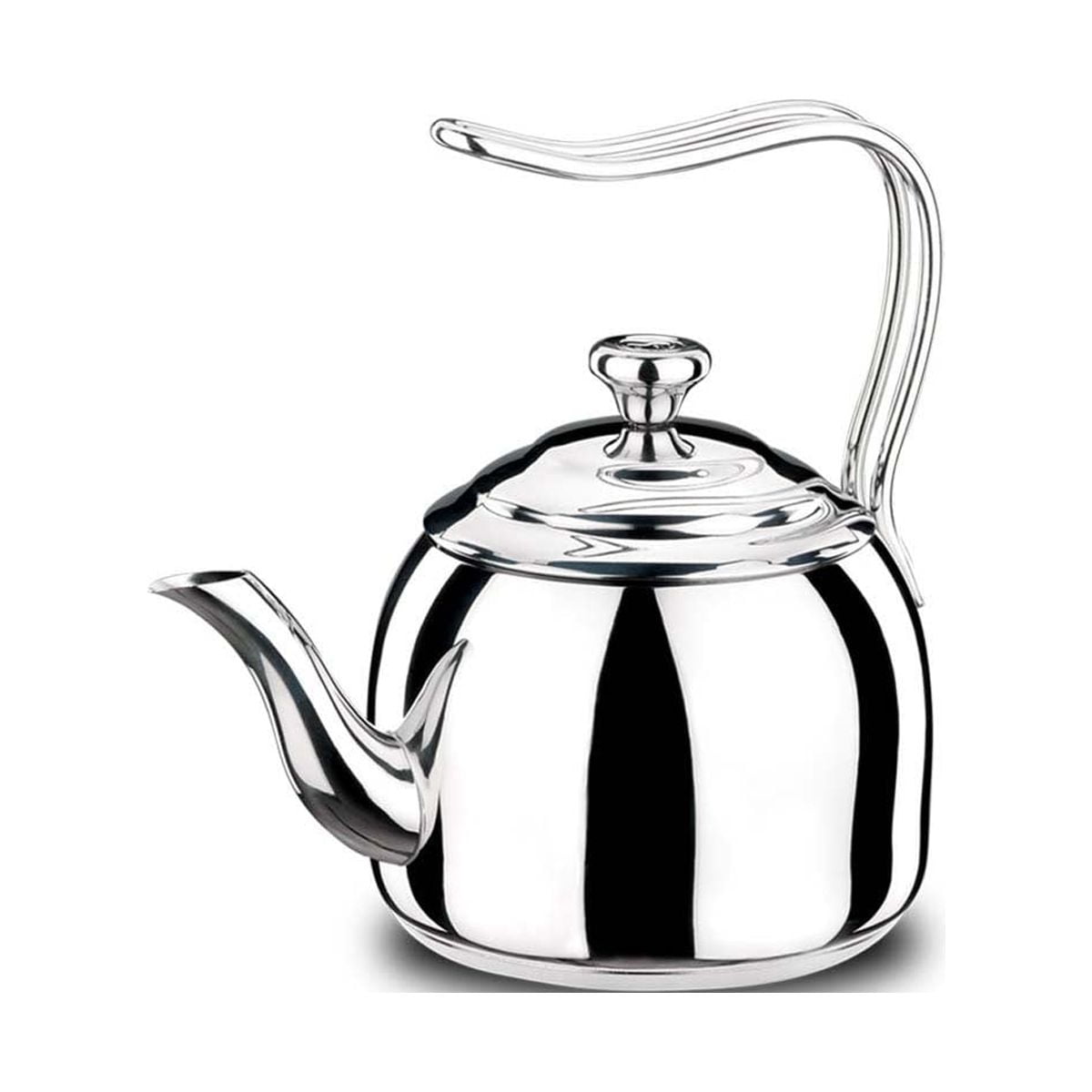 Korkmaz Droppa, Stainless Steel Induction Tea Kettle, 3.5 Quart, Cool ...