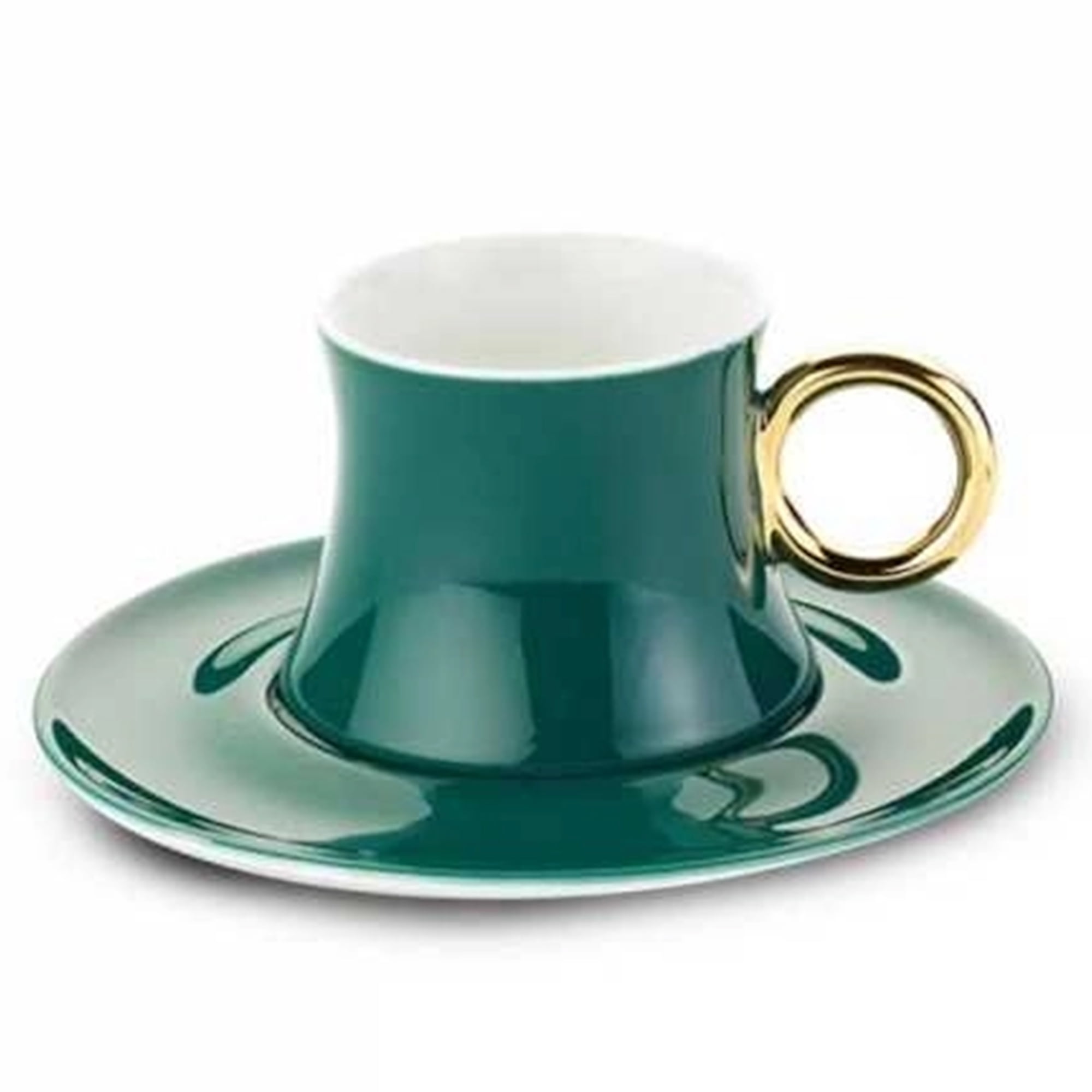 Korkmaz Freedom Turkish Coffee Cups Set of 6 | Turquoise Porcelain ...