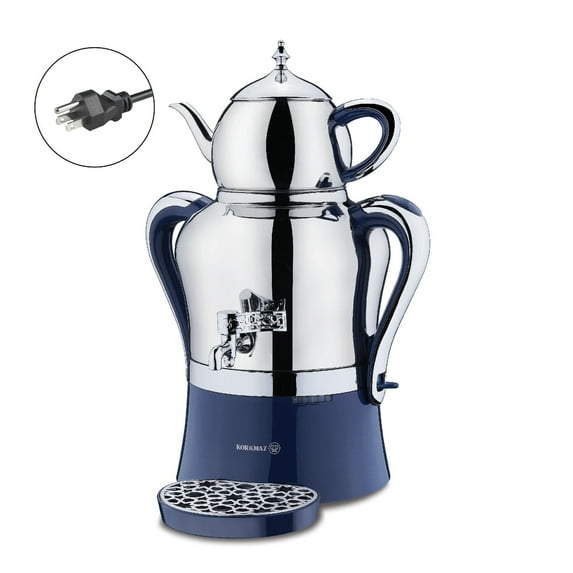 Korkmaz Hanedan Electric Tea Maker, 18/10 Stainless Steel, Dishwasher Safe, 3.5L Water Capacity ...