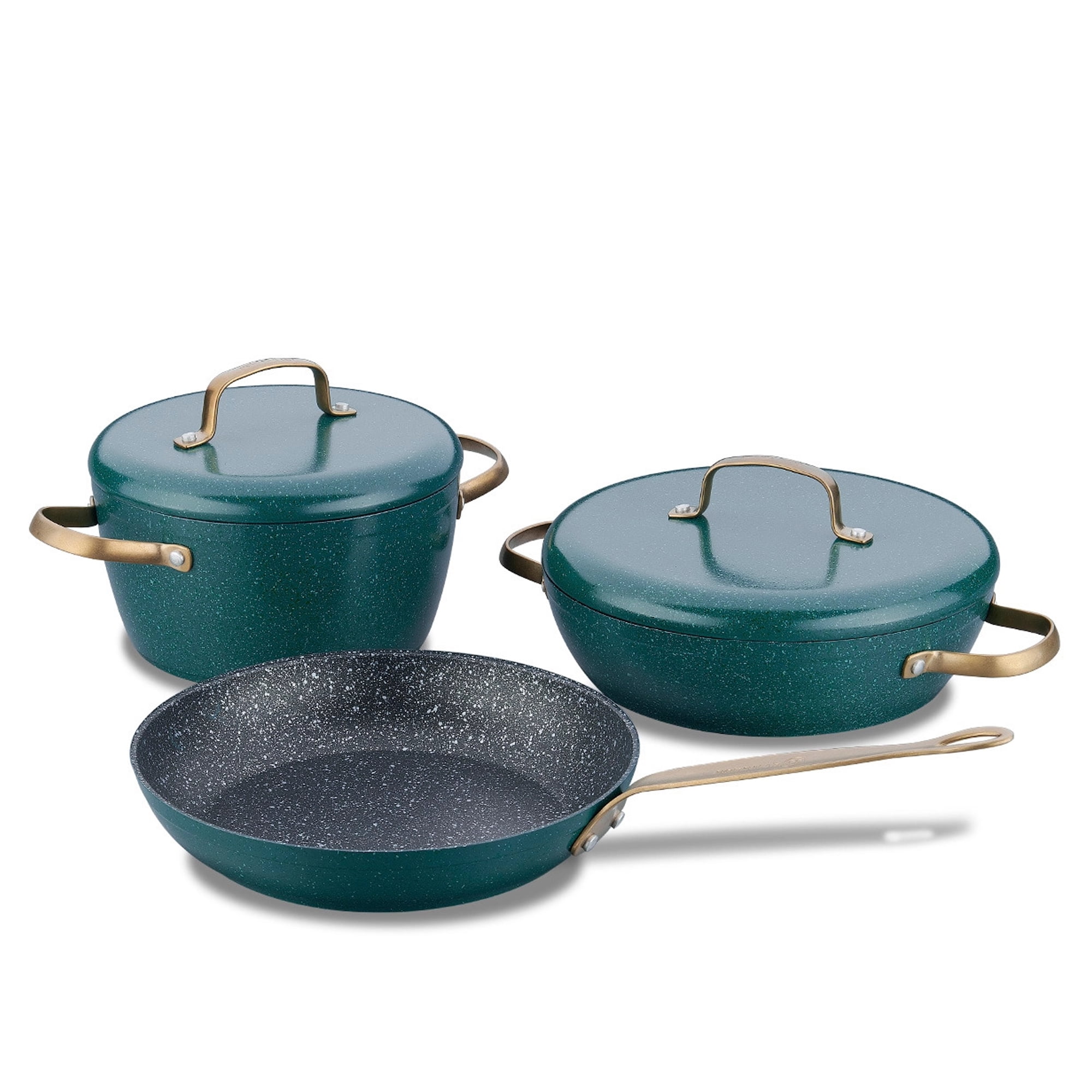Korkmaz Vintage Cookware Set | 5 Pcs Nonstick Pot Set with Lid | Mixed ...