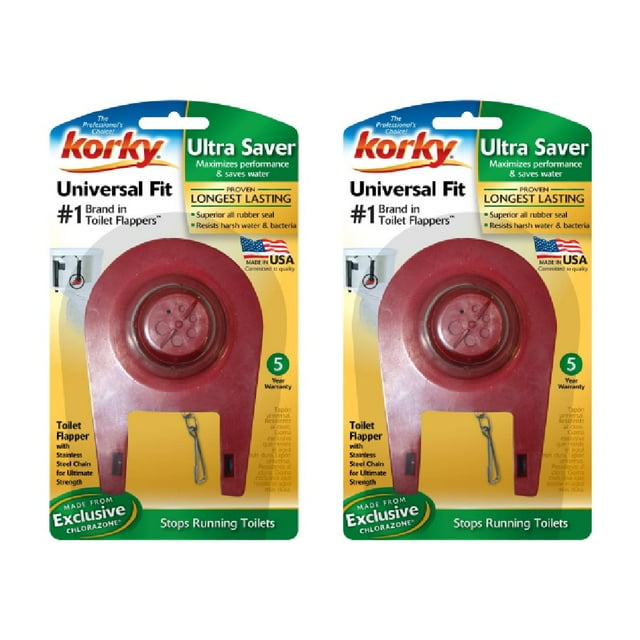 Korky 100BP 2-Inch High Performance Toilet Flapper, Fixes Leaks, Made ...