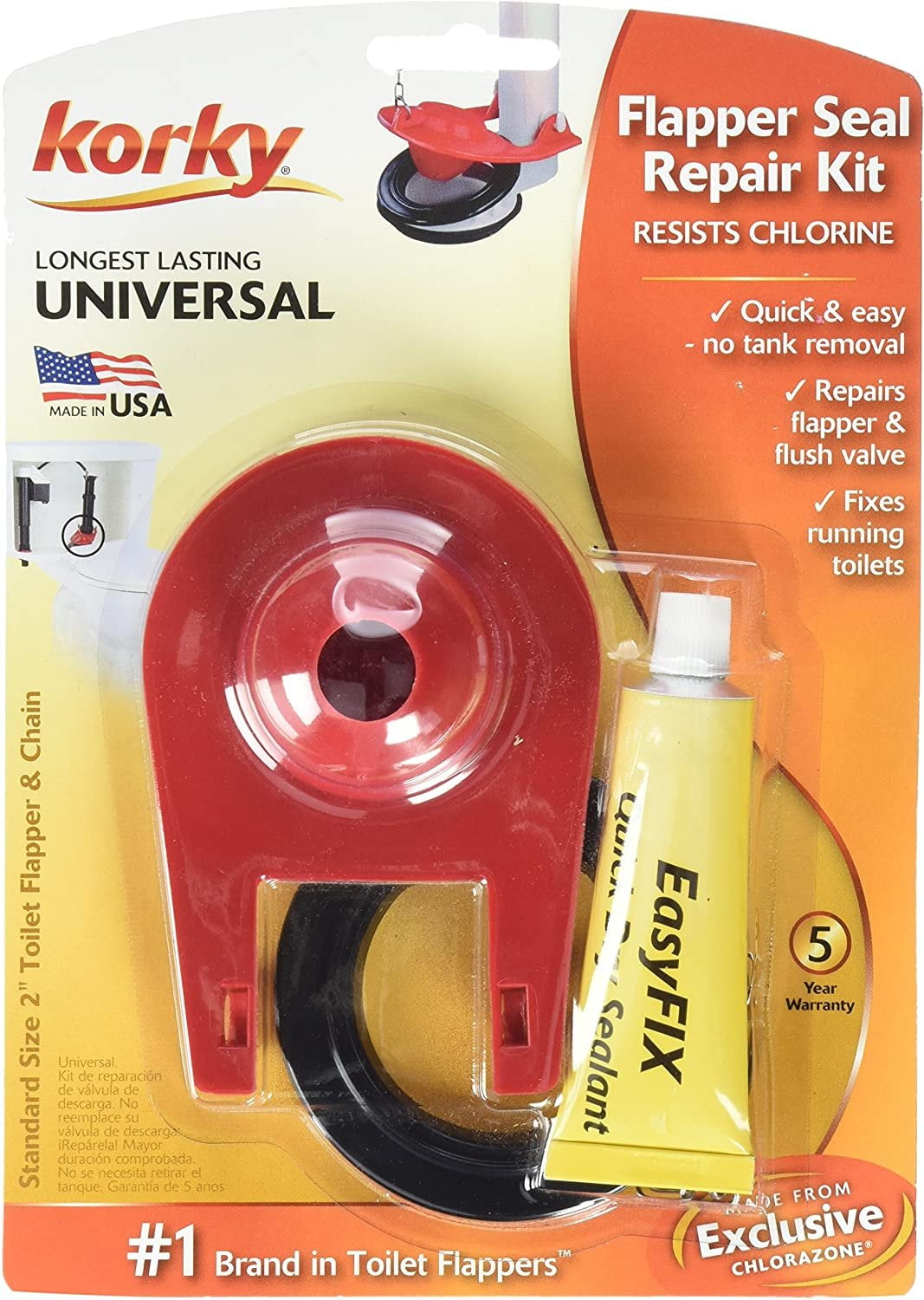 Korky 2003BP EasyFix Flush Valve Repair Kit - 3 Pack - Walmart.com