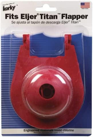 Korky 3030BP 3" Sealing Surface Red Rubber Eljer Titan Flapper ...