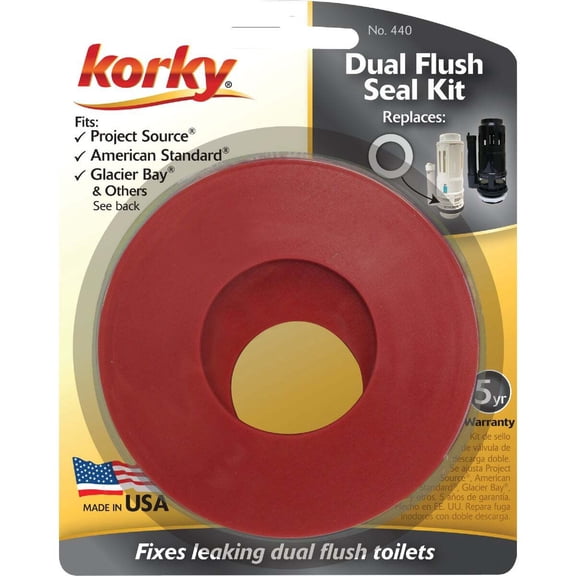 Korky Dual Flush Seal Kit Red Rubber - Walmart.com