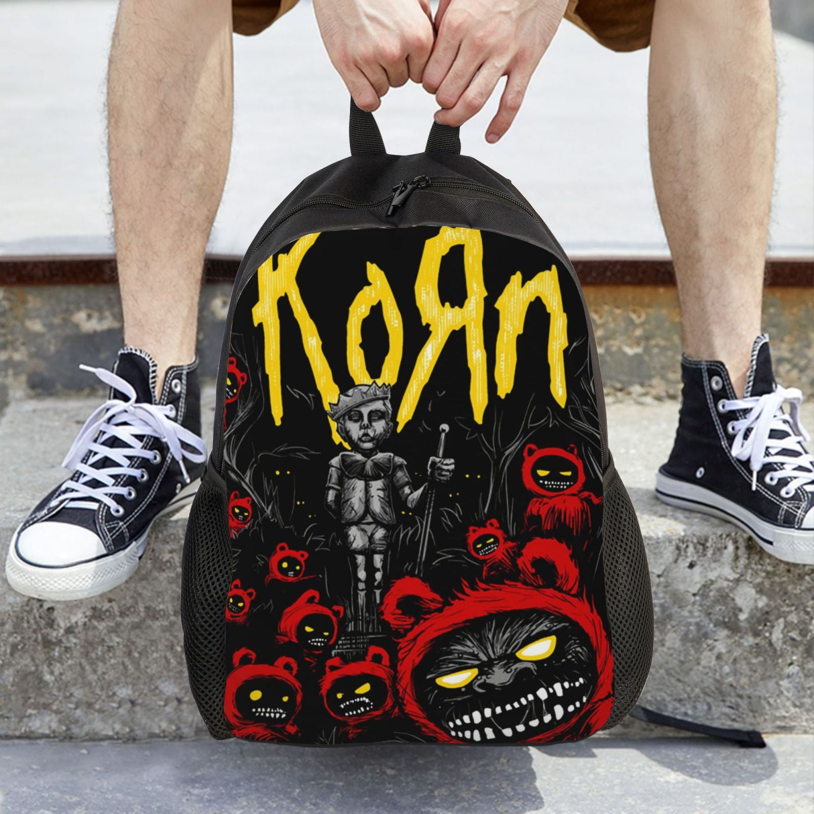 Korn Anime Backpack Travel Bag 3d Printing Casual Daypack ...