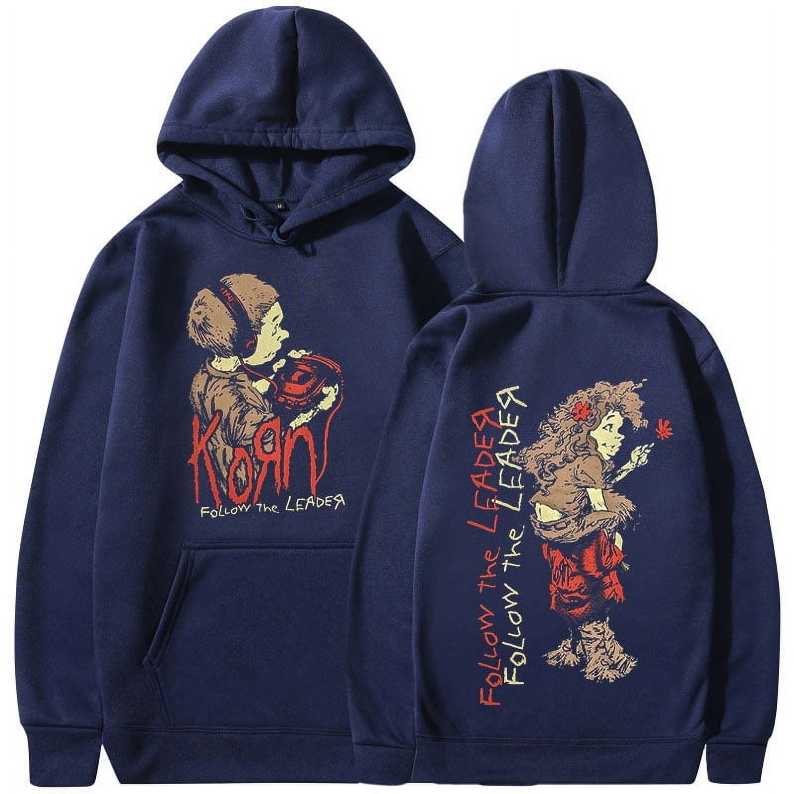 Korn Follow The Leader Walkman Hoodie Metal Gothic Rock Band Hooded ...